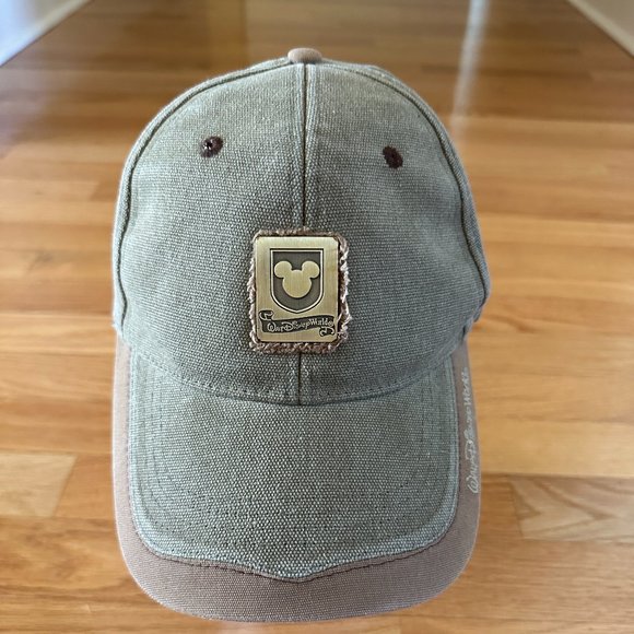 Disney | Accessories | Walt Disney World Metal Logo Mickey Mouse Khaki ...